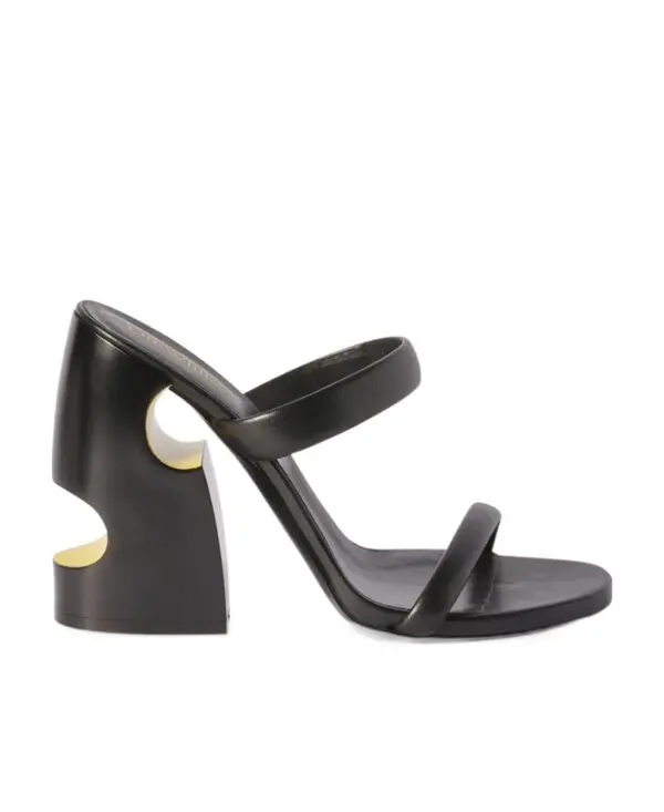 Off-White Meteor Cut-out Open Toe Mules - Black