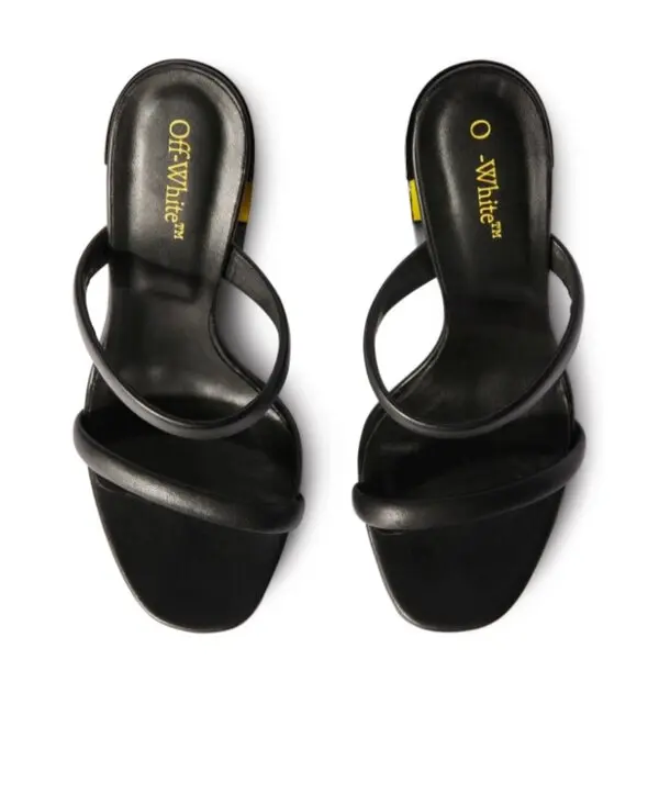 Off-White Meteor Cut-out Open Toe Mules - Black