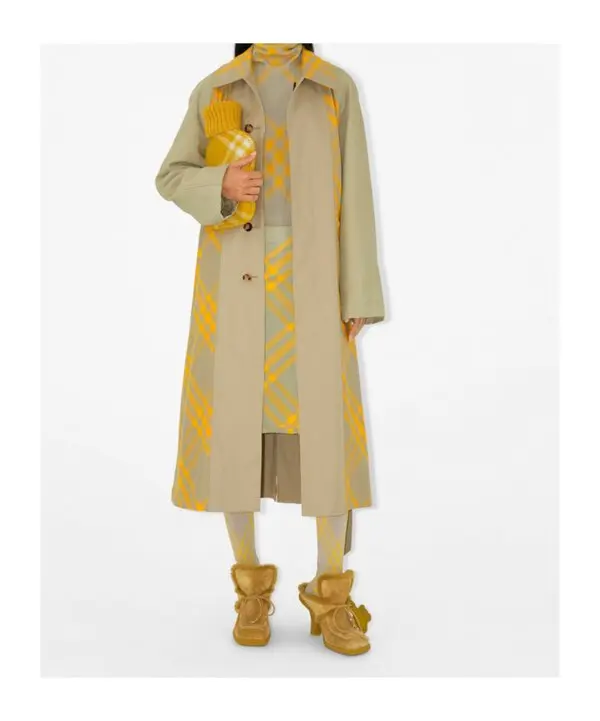 Burberry Checked Belted-waist Reversible Trench Coat