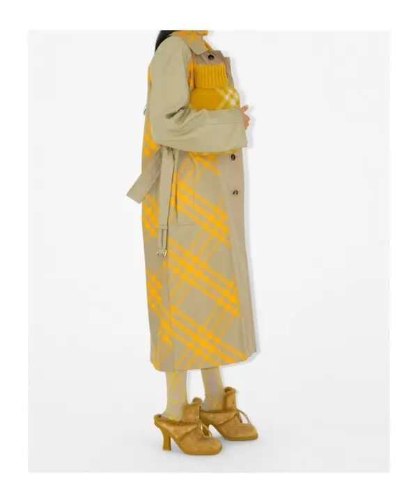 Burberry Checked Belted-waist Reversible Trench Coat