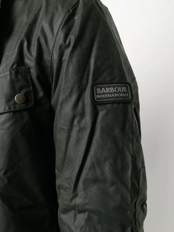 Barbour Wax-coated Zipped Jacket - Black