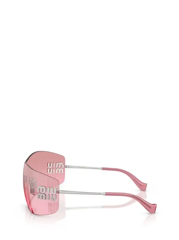 Miu Miu Rimless Sunglasses With Tinted Lenses - Pink