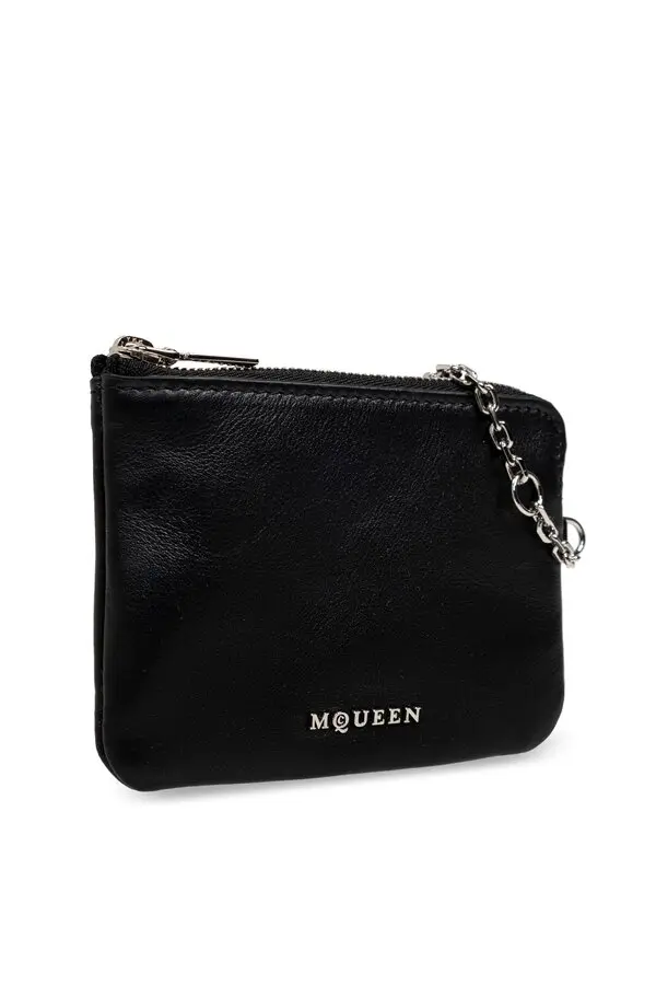 Alexander McQueen Logo Palque Chain-detailed Wallet