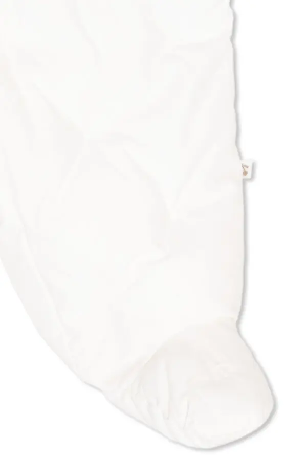 Bonpoint Quilted Hooded Snowsuit With Cherry Pattern