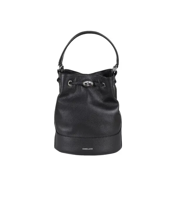 ZANELLATO Monda Twist-lock Small Bucket Bag - Black
