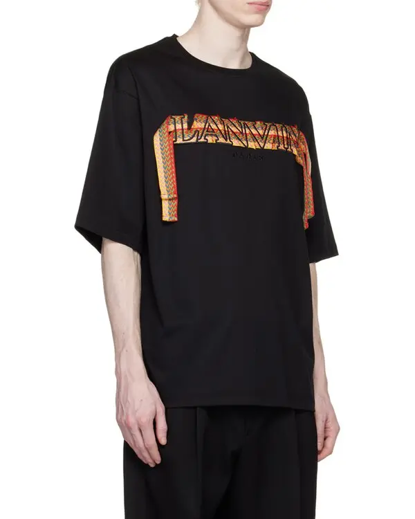 LANVIN Curb Lace Oversized T-shirt - Black