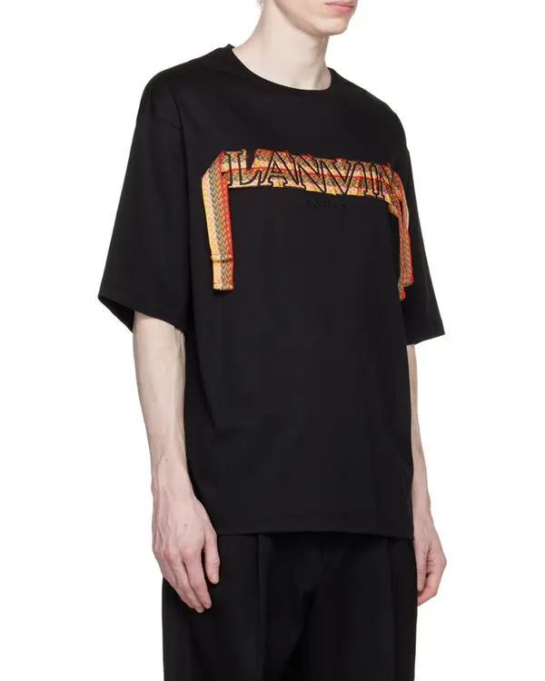 LANVIN Curb Lace Oversized T-shirt - Black