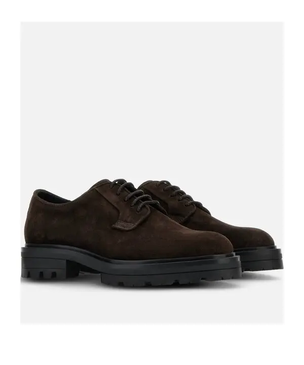 Hogan H673 Derby Lace-up Shoes - Brown