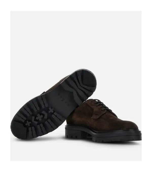 Hogan H673 Derby Lace-up Shoes - Brown