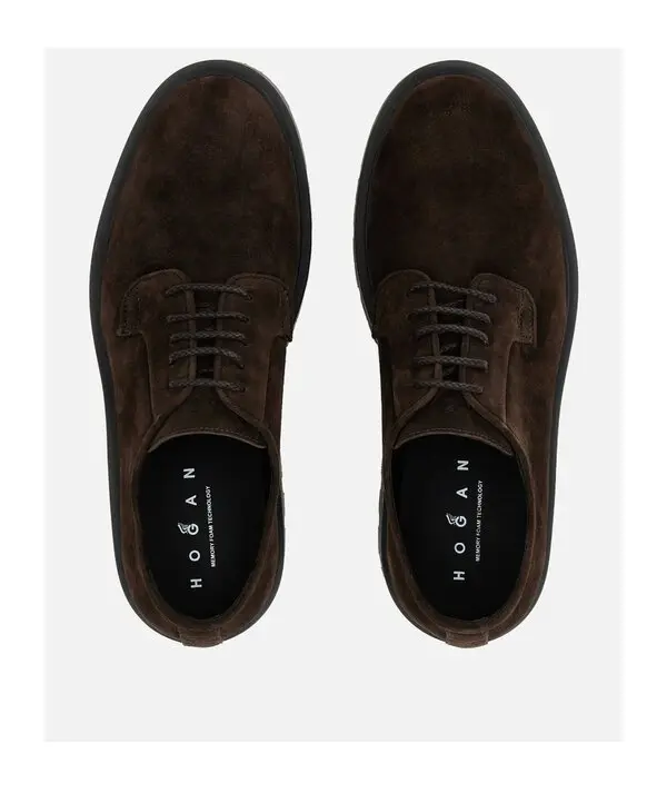 Hogan H673 Derby Lace-up Shoes - Brown