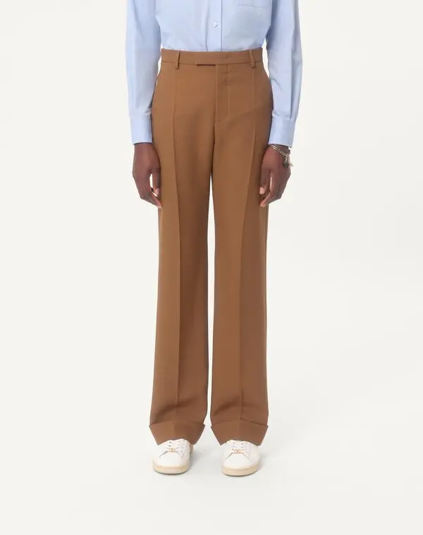 Valentino Garavani Pleated Straight Leg Trousers