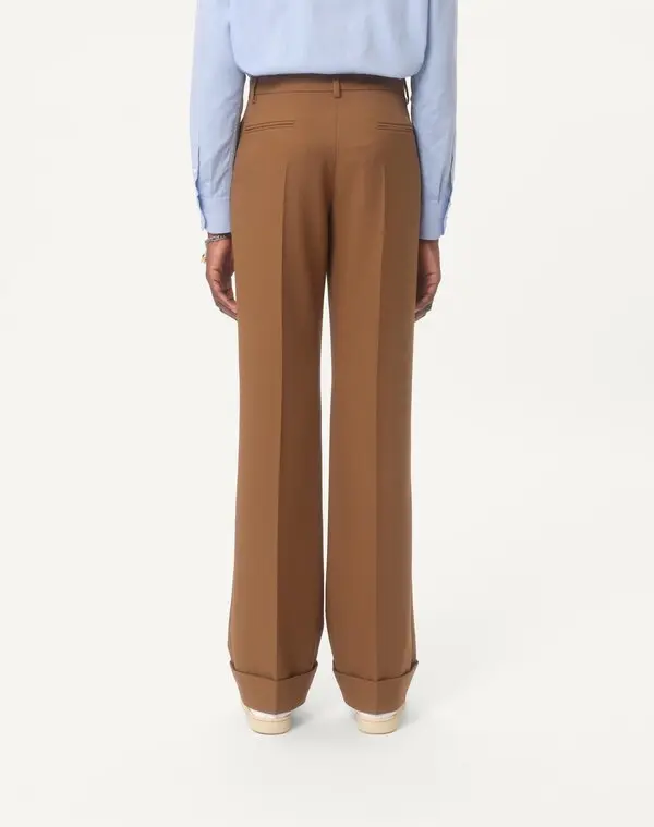 Valentino Garavani Pleated Straight Leg Trousers
