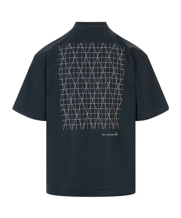 Stone Island Logo Printed Short-sleeved T-shirt