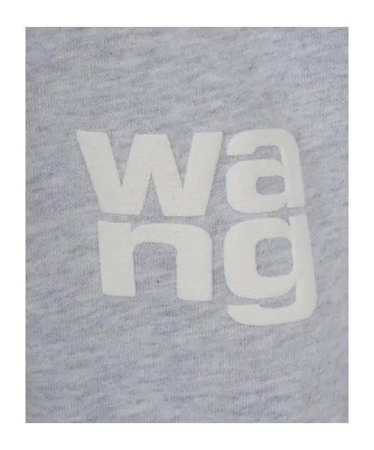Alexander Wang Puff Logo Jersey T-shirt - Heather Ash