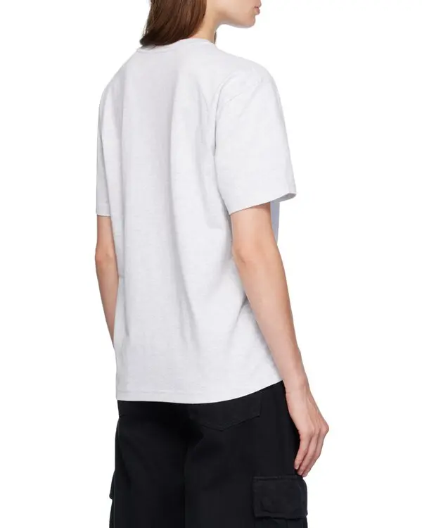 Alexander Wang Puff Logo Jersey T-shirt - Heather Ash