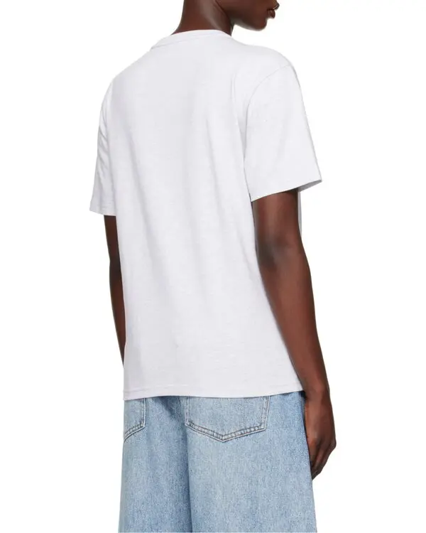 Alexander Wang Puff Logo Jersey T-shirt - Heather Ash