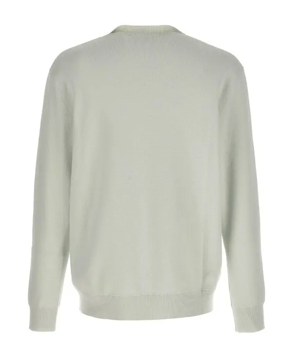 Maison Kitsuné Fox Head Intarsia Knit Jumper - Gray