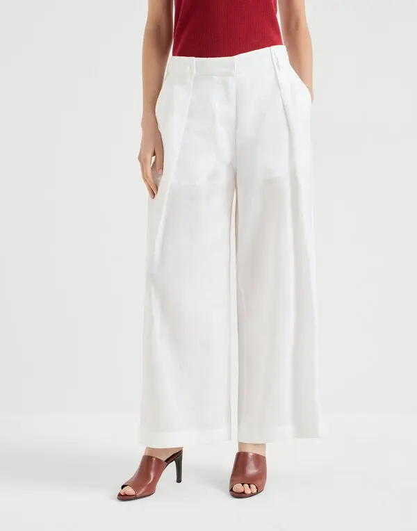 Brunello Cucinelli Pleated Wide-leg Trousers