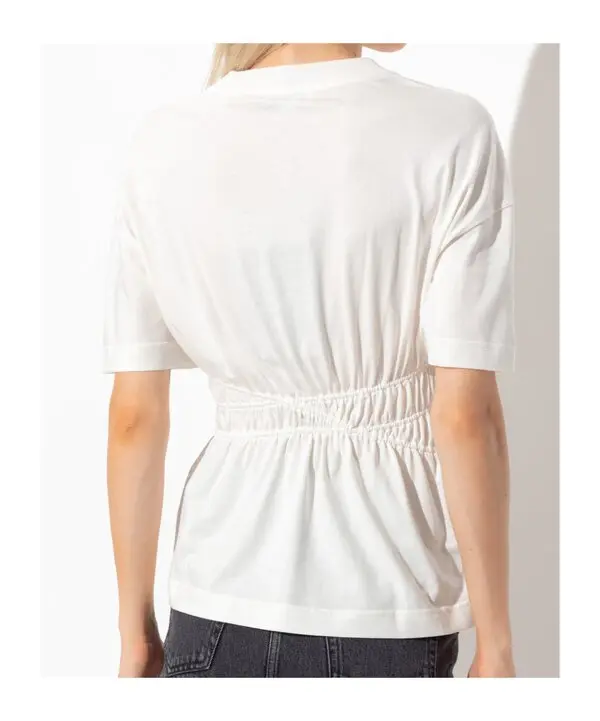 Alexander McQueen Gathered Crewneck T-shirt
