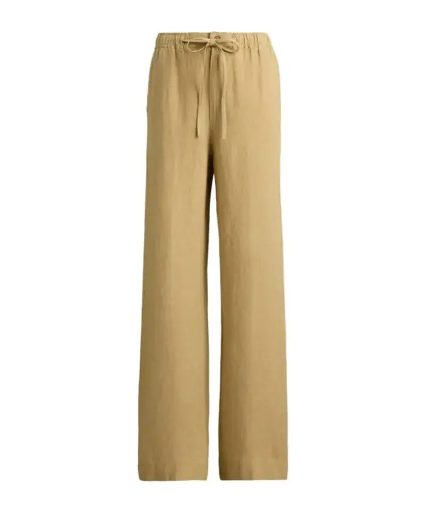 Polo Ralph Lauren Drawstring Wide-leg Pants - Nude