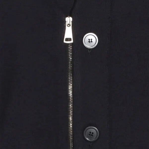 Fabiana Filippi V-neck Zip-up Sweatshirt
