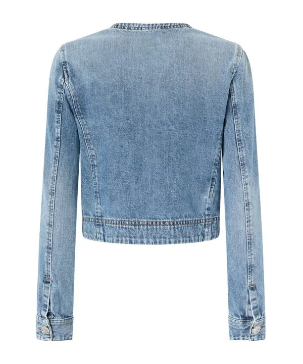 Pinko Crewneck Denim Jacket
