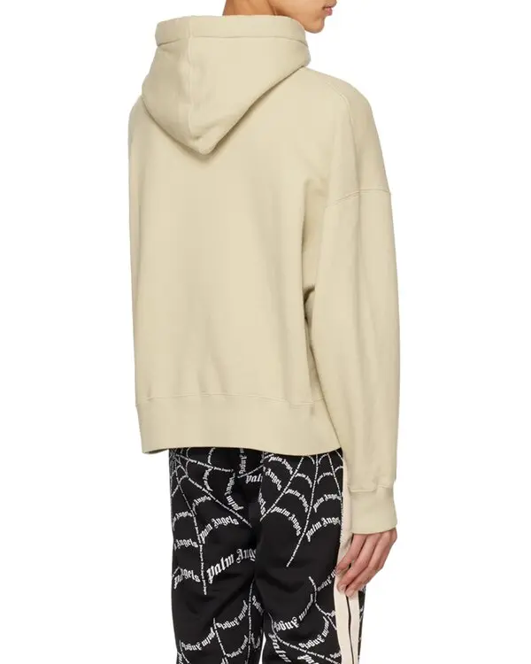 Palm Angels Palm Embroidered Drawstring Hoodie - Nude