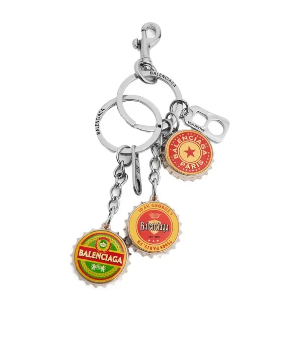 Balenciaga Cap Charm Detailed Keychains - Multicolor