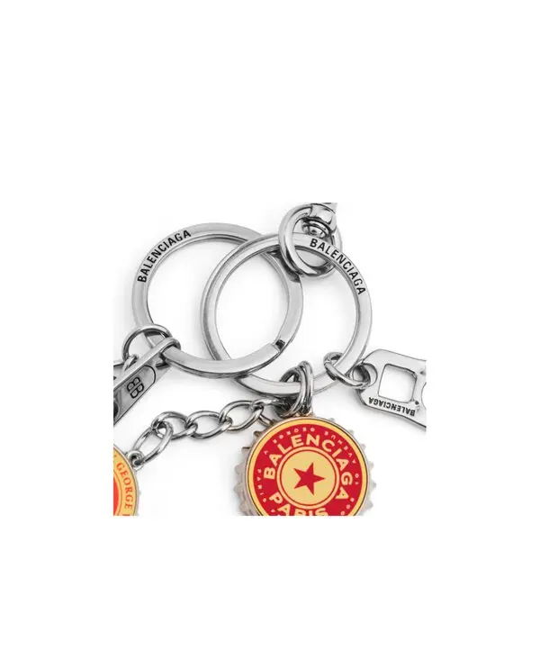 Balenciaga Cap Charm Detailed Keychains - Multicolor