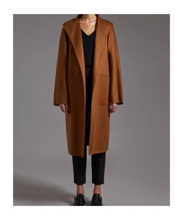 Max Mara Lilia Belted Long-sleeved Coat - Brown
