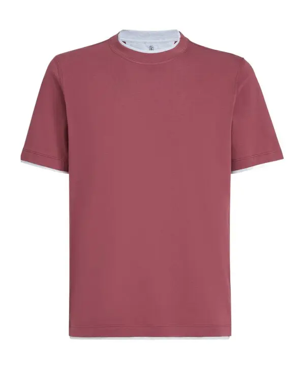 Brunello Cucinelli Layered Crewneck T-shirt