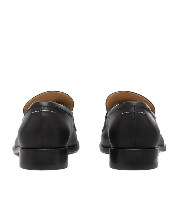 MAISON MARGIELA Classic Stitch Leather Loafers - Black