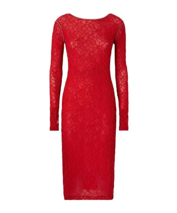 Pinko Aaron Lace Open Back Dress
