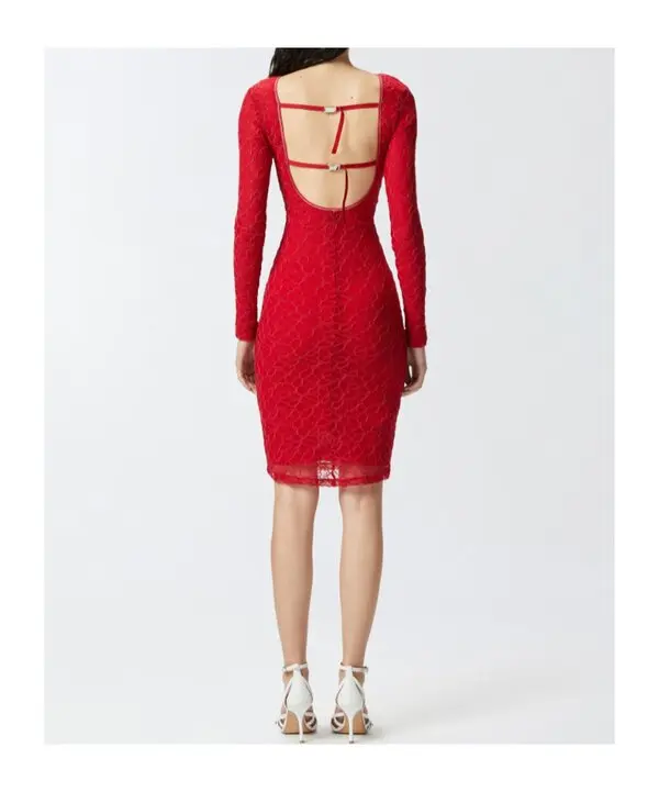 pinko open back dress Pinko Long Dress With Open Back in Green