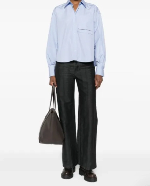 Brunello Cucinelli Monili Trim Button-up Shirt
