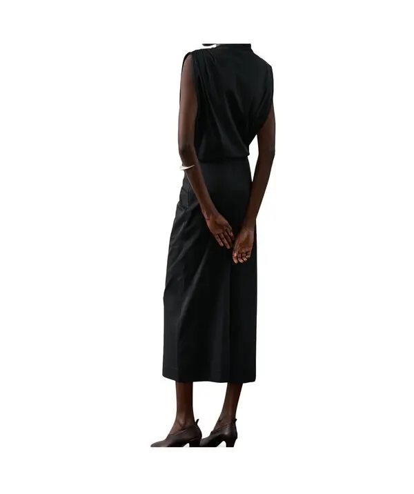 Soeur Gemma Sleeveless Midi Dress - Black