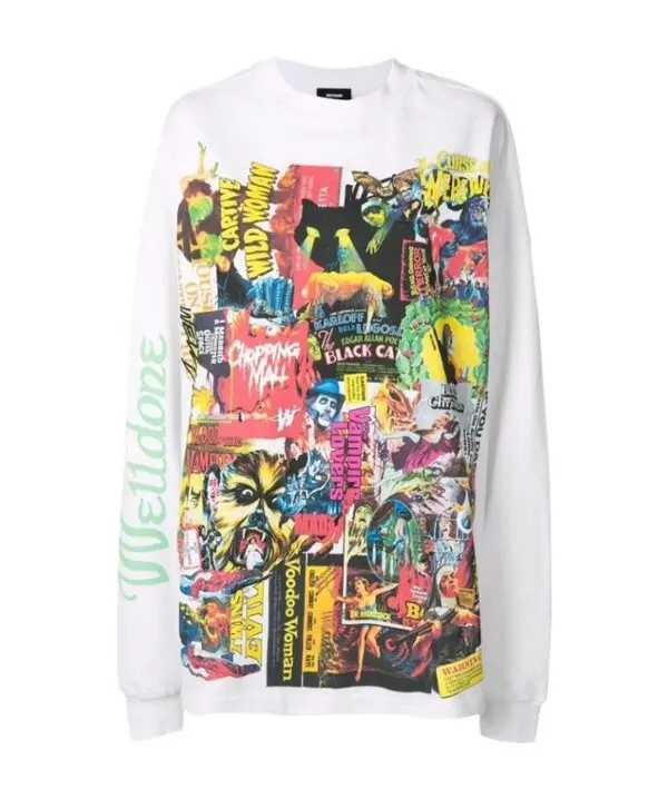 We11Done Graphic-print Long-sleeve T-shirt