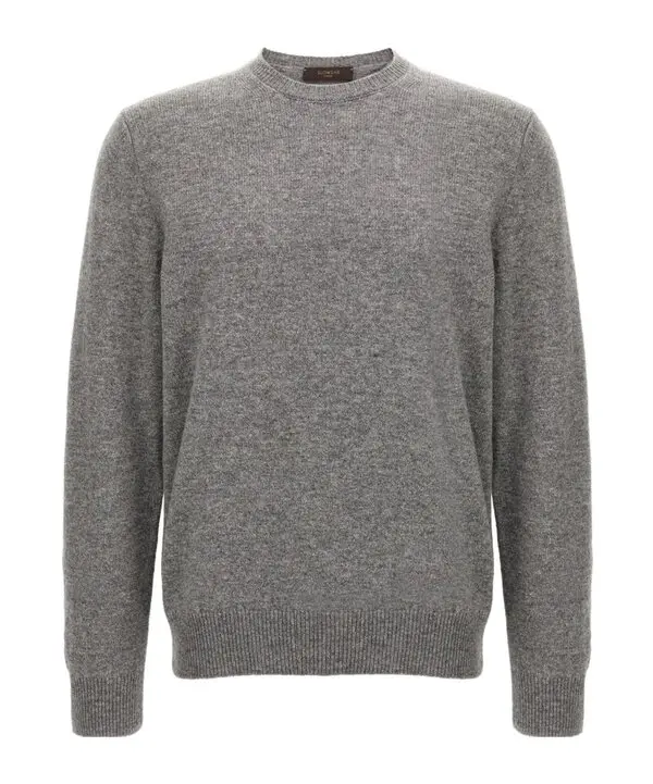 ZANONE Crewneck Knitted Jumper With Cuffed Sleeves - Grey