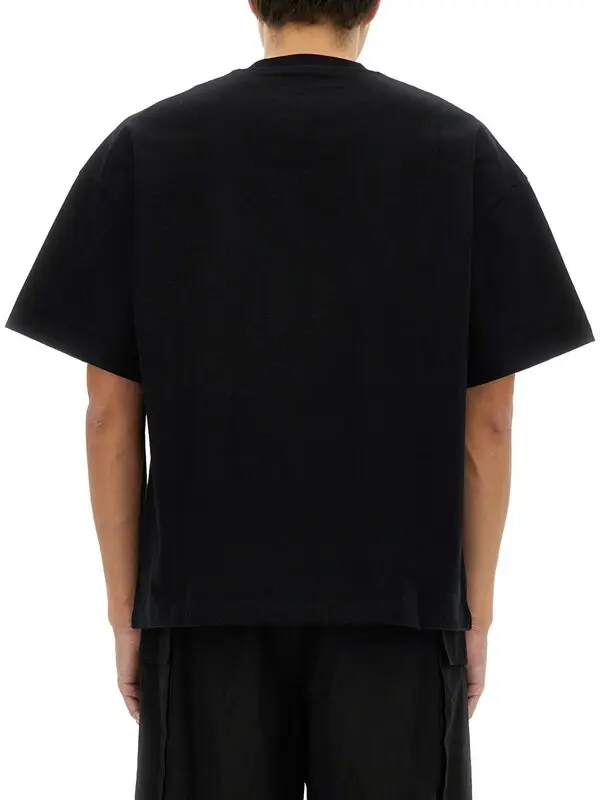 JIL SANDER Logo Printed Crewneck T-shirt - Black