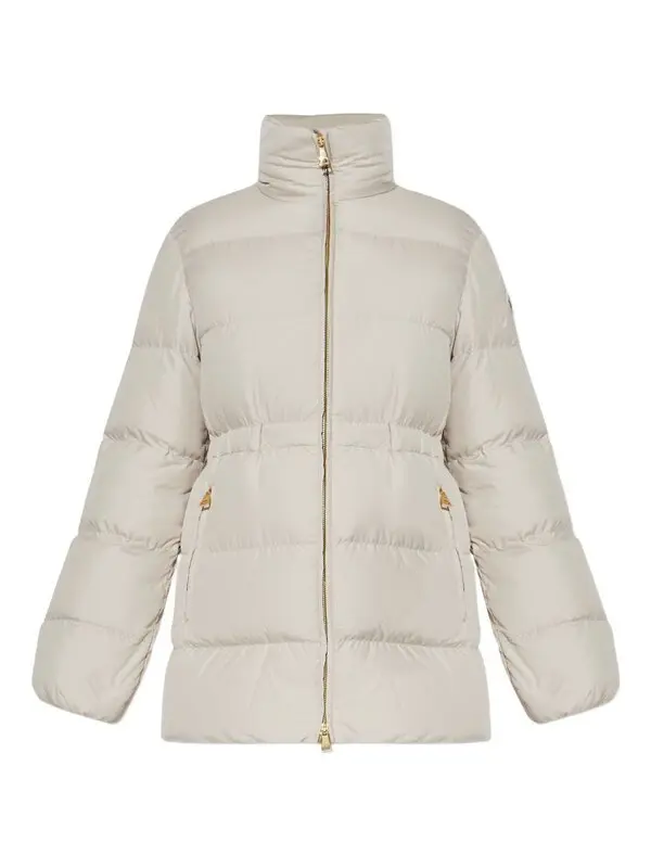 Moncler Brossette Zip-up Puffer Jacket - Ivory
