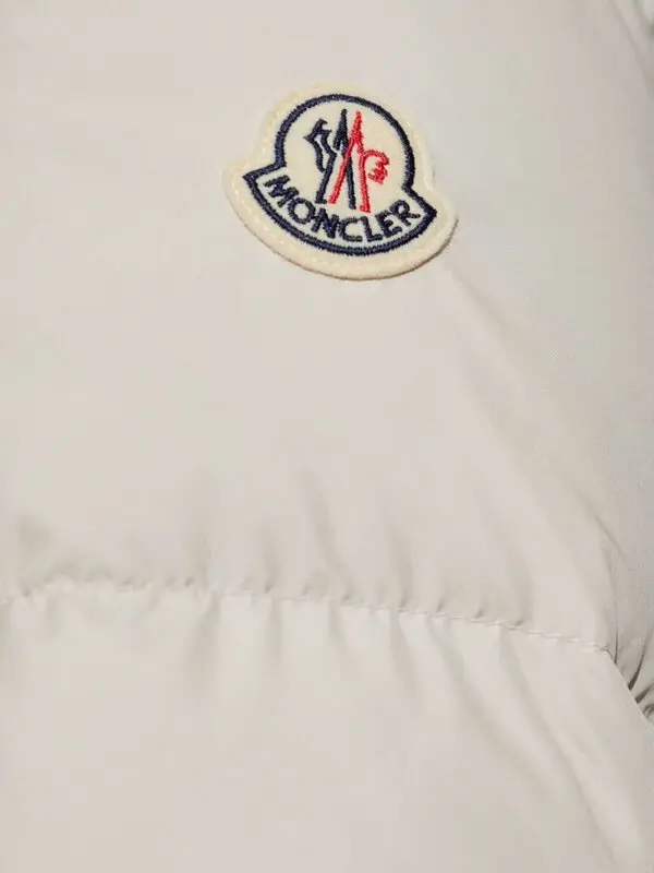 Moncler Brossette Zip-up Puffer Jacket - Ivory
