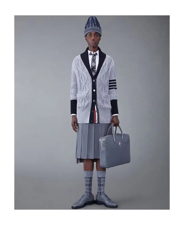 Thom Browne 4-bar Stripe" Shawl Collar Cardigan