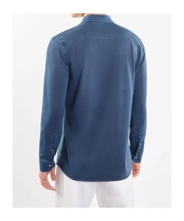 FAY French Collar Logo Shirt