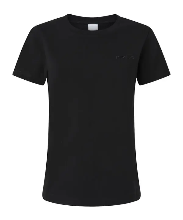 Pinko Logo Embroidered Crewneck T-shirt