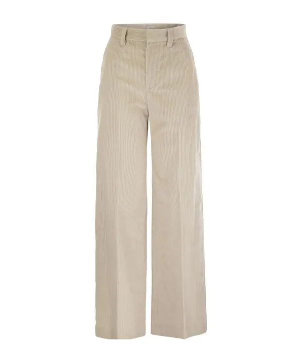 Brunello Cucinelli Pleated Corduroy Trousers