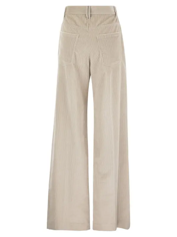 Brunello Cucinelli Pleated Corduroy Trousers