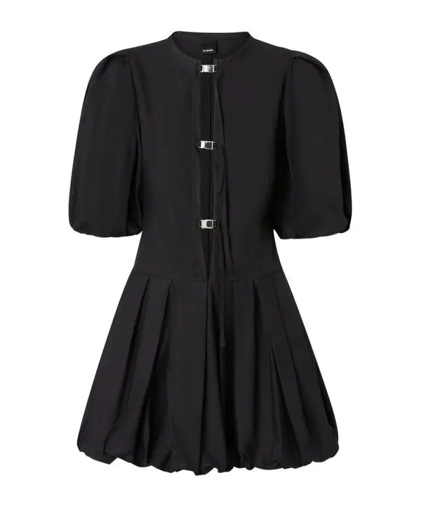Pinko Pleated Mini Dress - Black