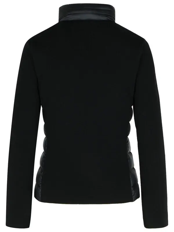 Moncler Logo Patch Zip-up Panelled Cardigan