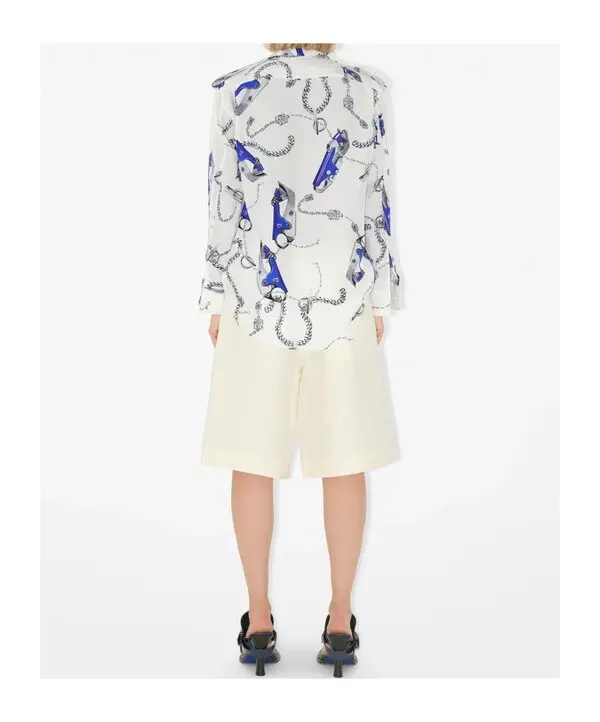 Burberry Graphic Printed Buttoned Shirt - Multicolour