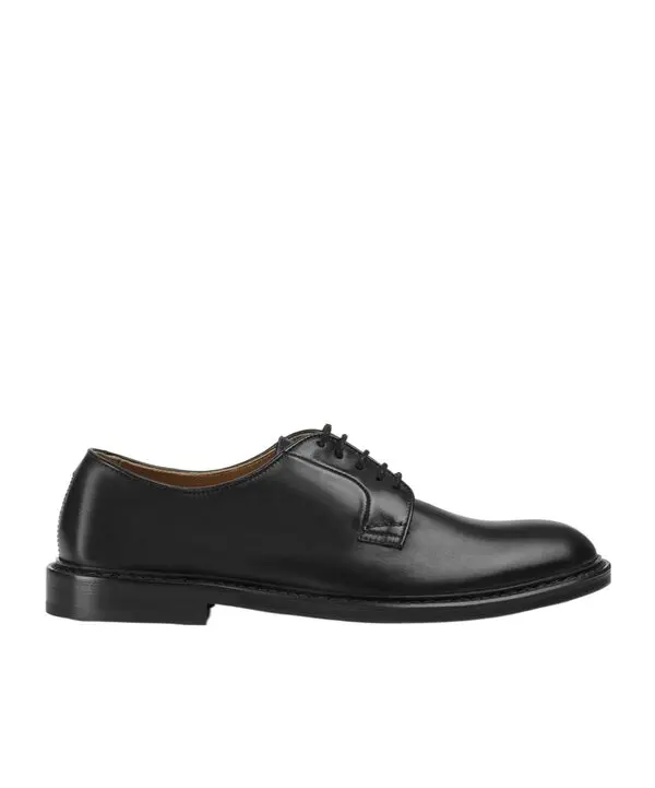 DOUCAL'S Plain Lace-up Derby Shoes - Black